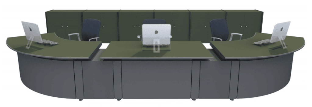 BCI Concertina Desks for California State University Northridge Oviatt Library - BCI Libraries