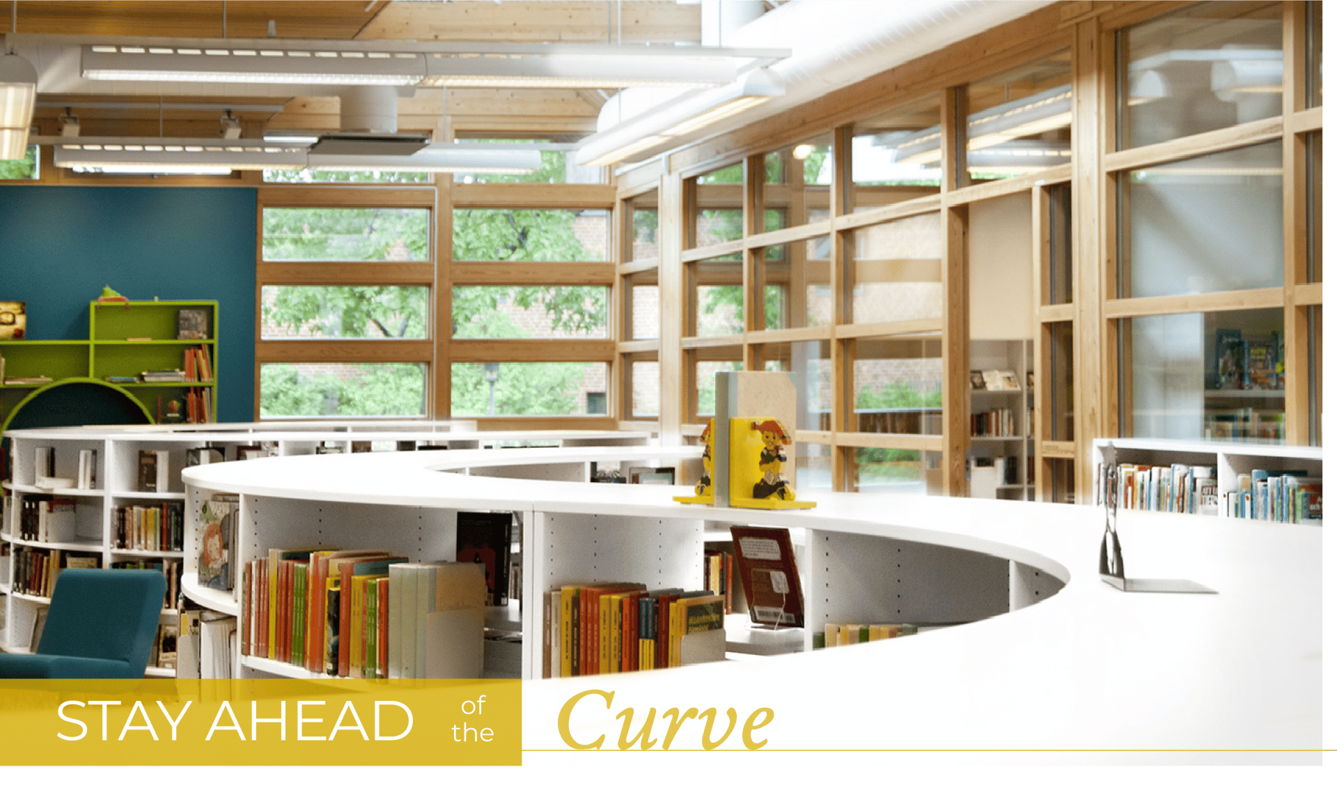 Stay Ahead of the Curve with BCI INFORM and Slimline Curved Shelving - BCI Libraries